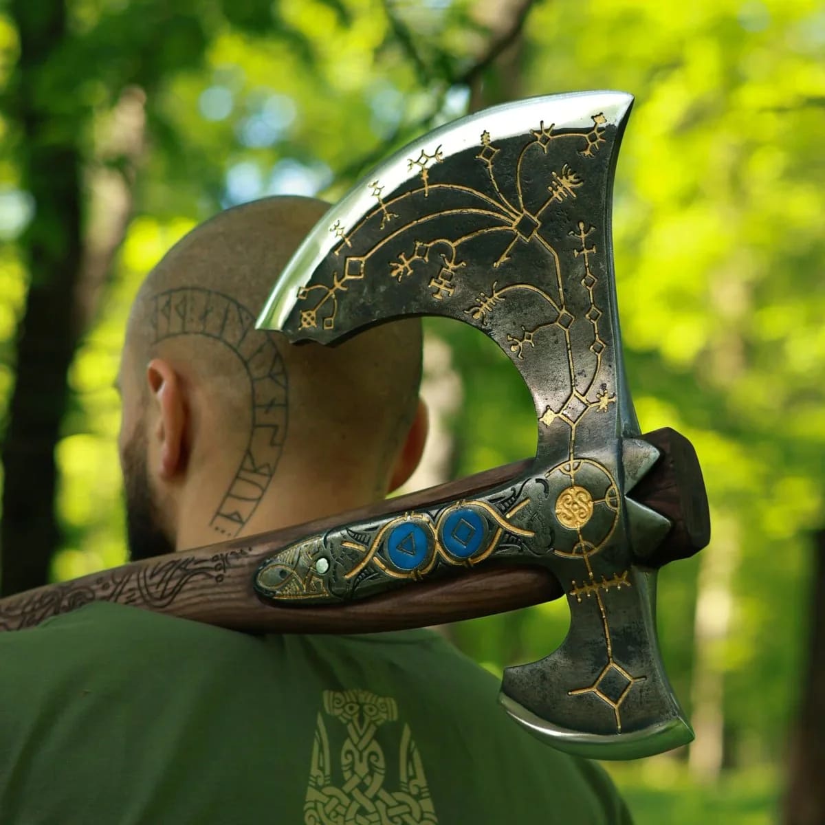 Hand Forged Ragnarok Axe - Norse Spirit