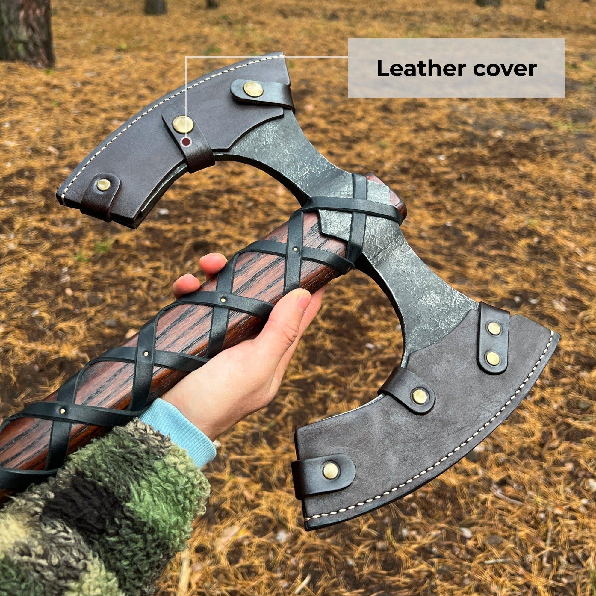 Hand Forged Double Bladed Axe - Norse Spirit