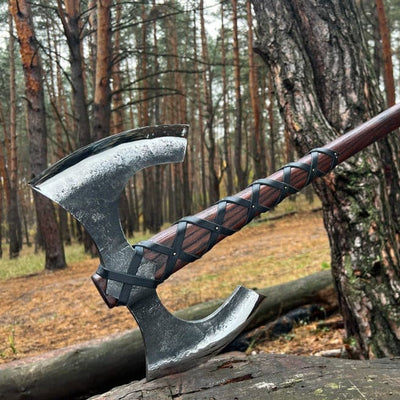 Hand Forged Double Bladed Axe - Norse Spirit