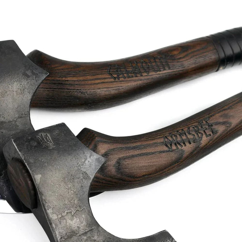 Ragnar Lothbrok Long Axe with Carved Handle - Norse Spirit