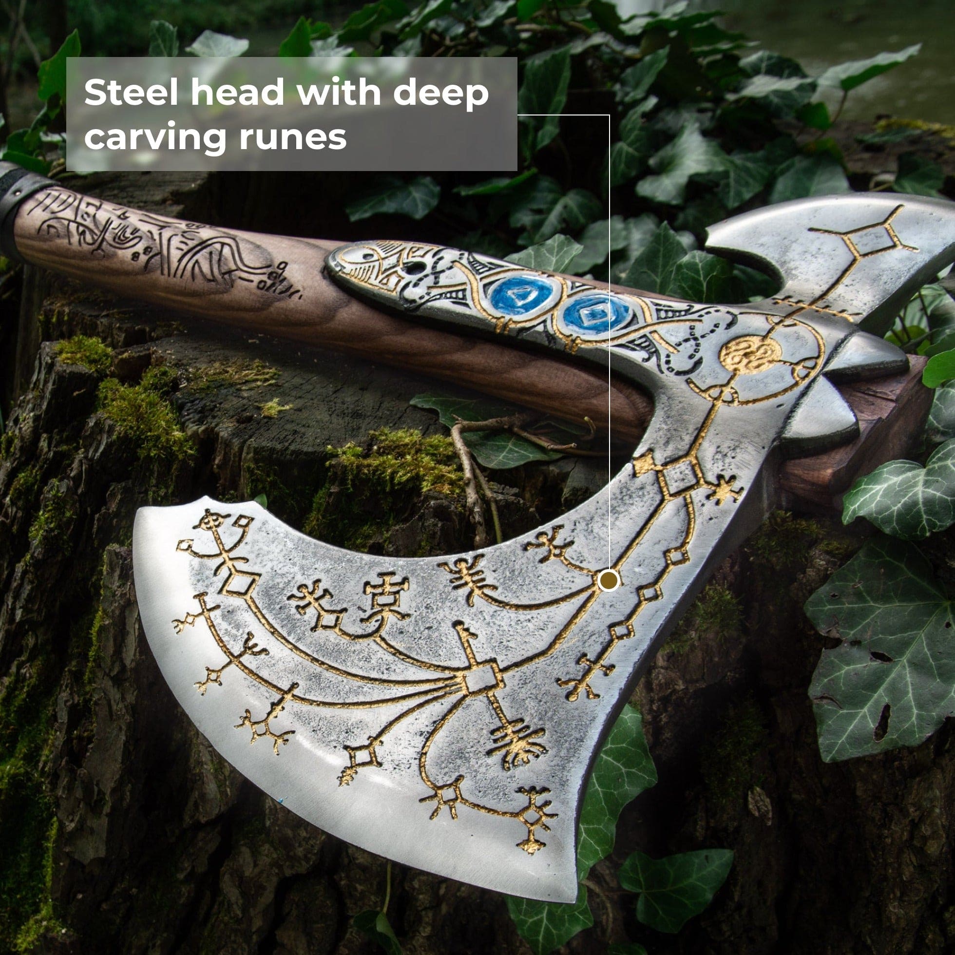 Hand Forged Ragnarok Axe - Norse Spirit