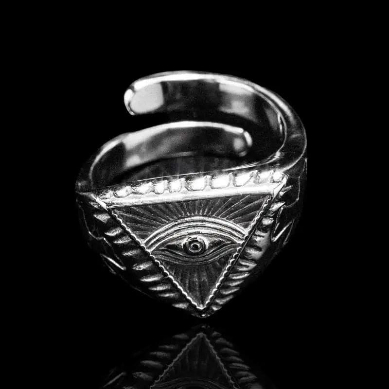 Masonic Eye of Providence Ring - Norse Spirit