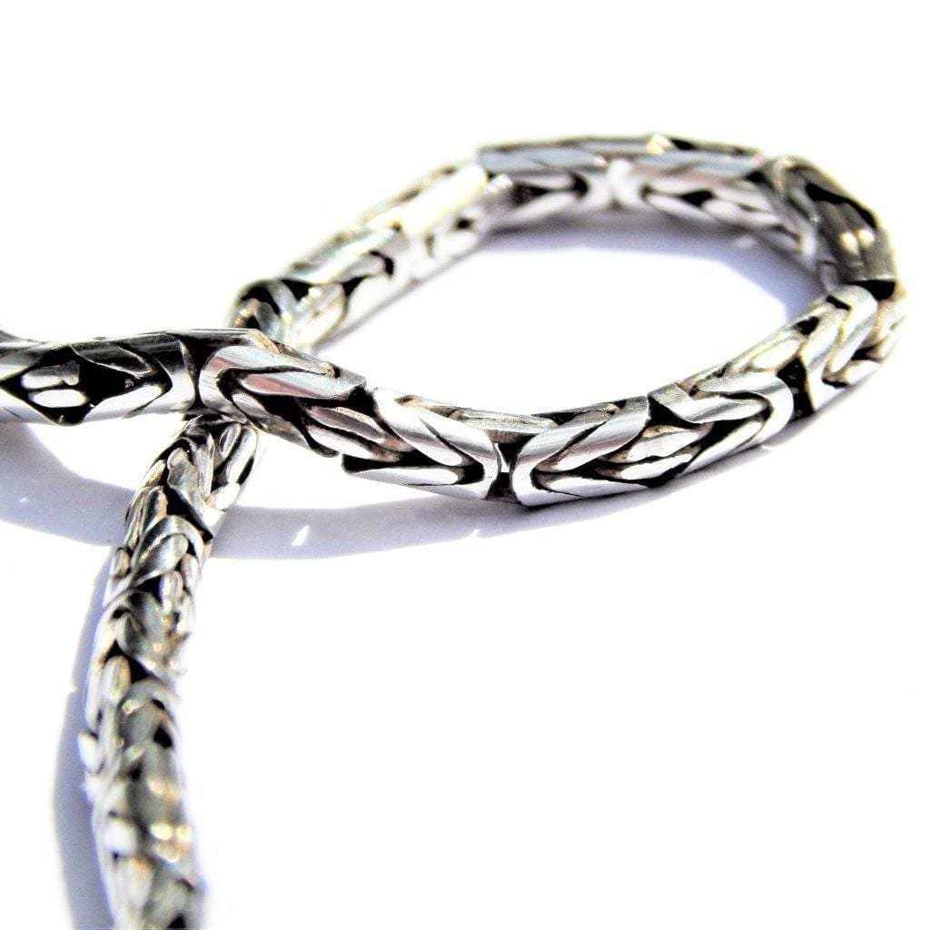 925 Sterling Silver Byzantine Chain - Norse Spirit
