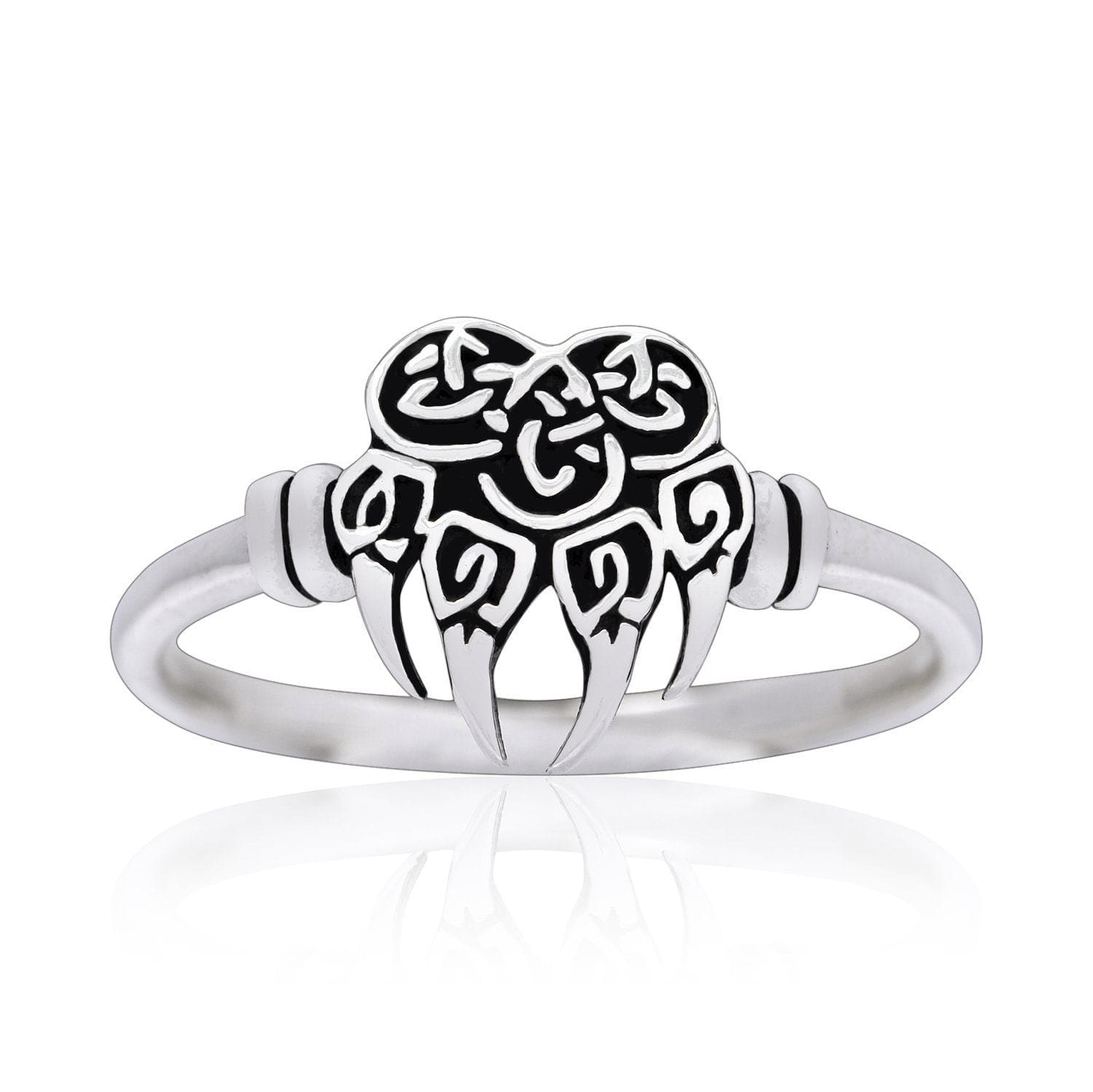 925 Sterling Silver Ladies Veles Ring - Norse Spirit