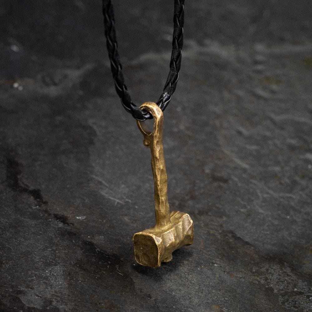 Hammered Style Mjolnir Pendant - Norse Spirit