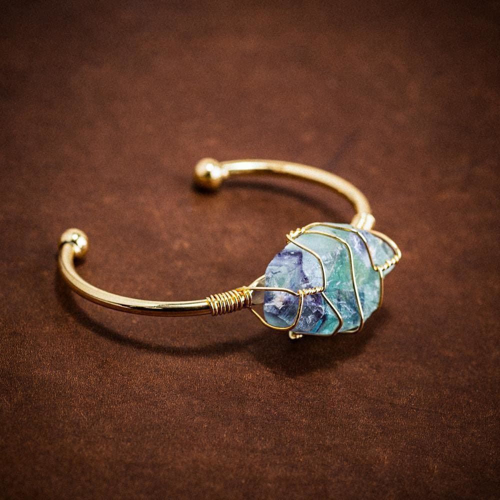 Natural Gemstone Bangle - Norse Spirit