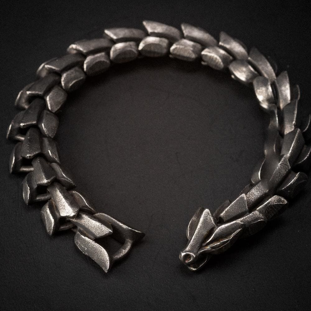 Stainless Steel Dragon Scale Bracelet - Norse Spirit