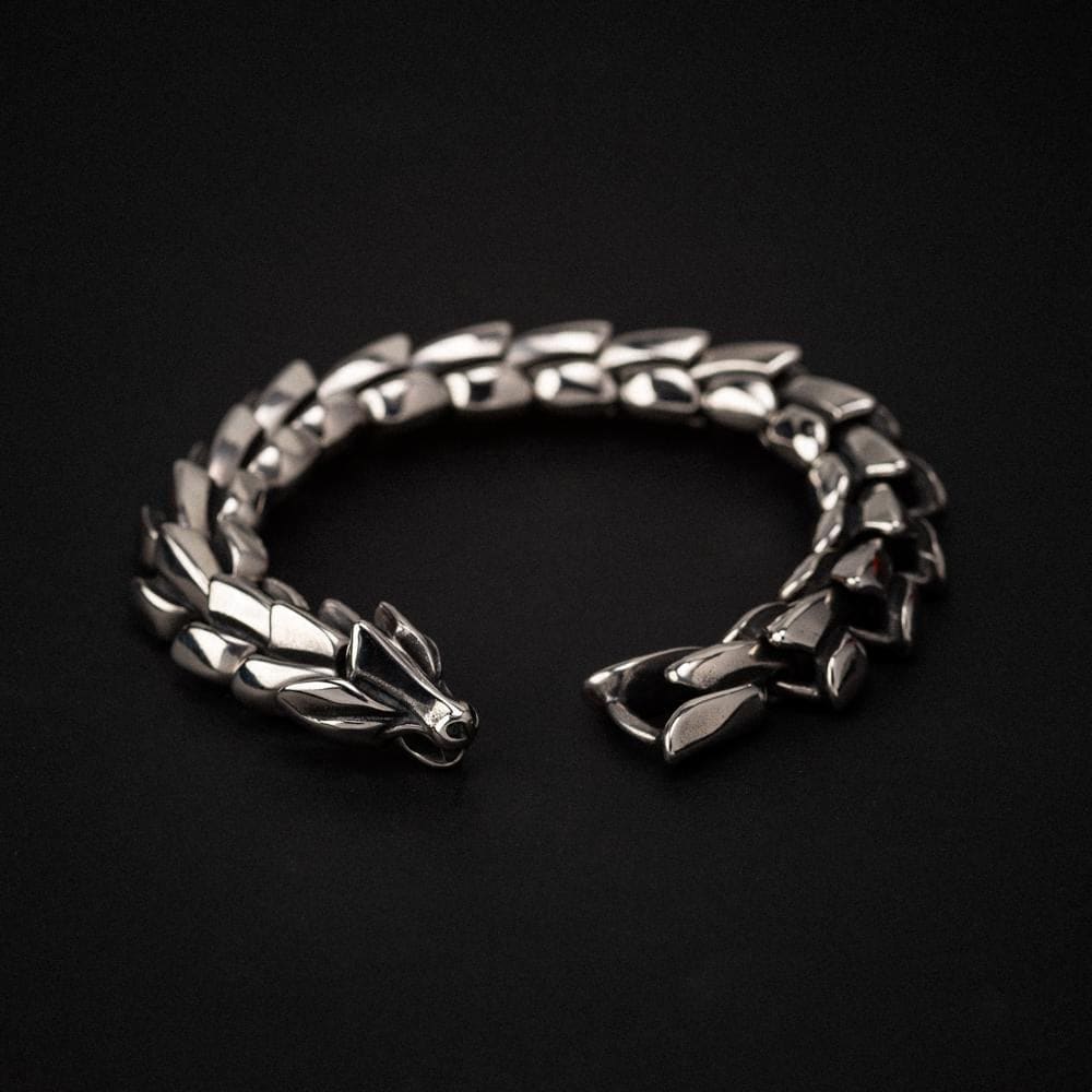 Stainless Steel Dragon Scale Bracelet - Norse Spirit
