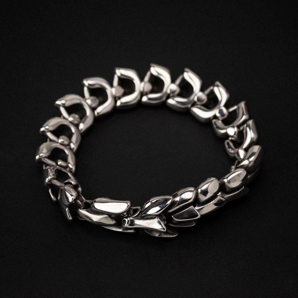 Stainless Steel Dragon Scale Bracelet - Norse Spirit