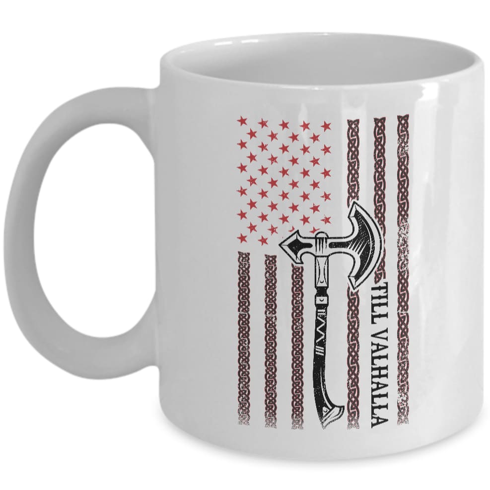 Till Valhalla White Mug - Norse Spirit